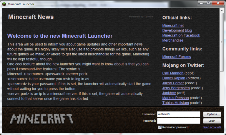 Le nouveau launcher est disponible ! - Minecraft.fr
