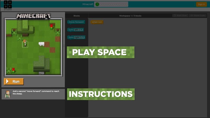 Code.org s'associe à Minecraft - Minecraft.fr