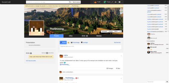 SocialCraft - Un réseau social multi-plateforme - Minecraft.fr