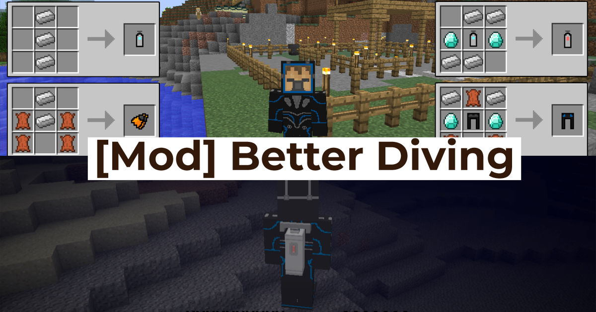 [MOD] Better Diving : Partez à l'Aventure Sous-Marine - Minecraft.fr