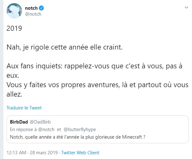 Microsoft a supprimé les références à Notch dans Minecraft - Minecraft.fr