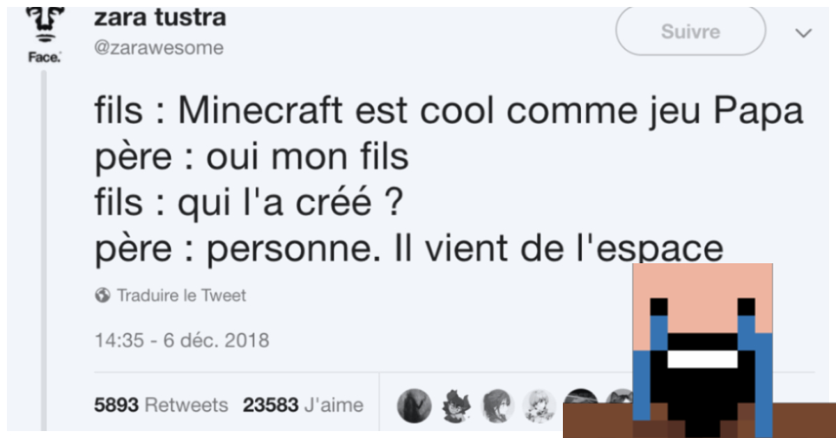 Microsoft fait référence à un meme sur Notch dans Minecraft - Minecraft.fr