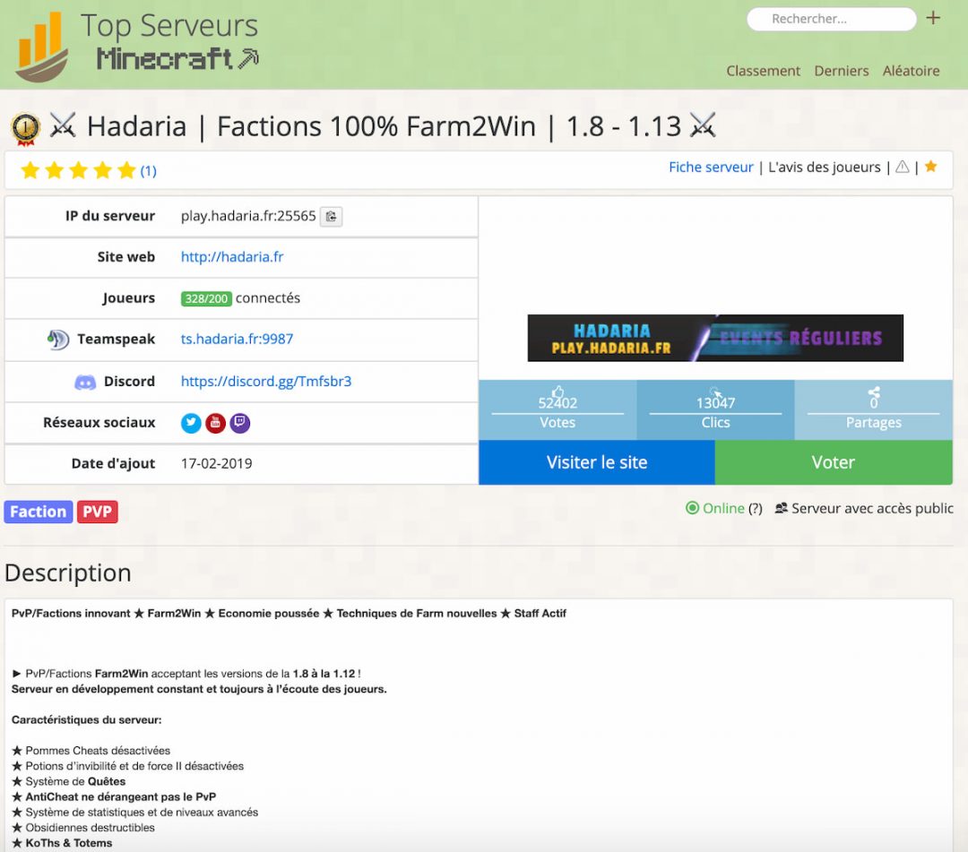 Comment trouver un serveur Minecraft ? - Minecraft.fr