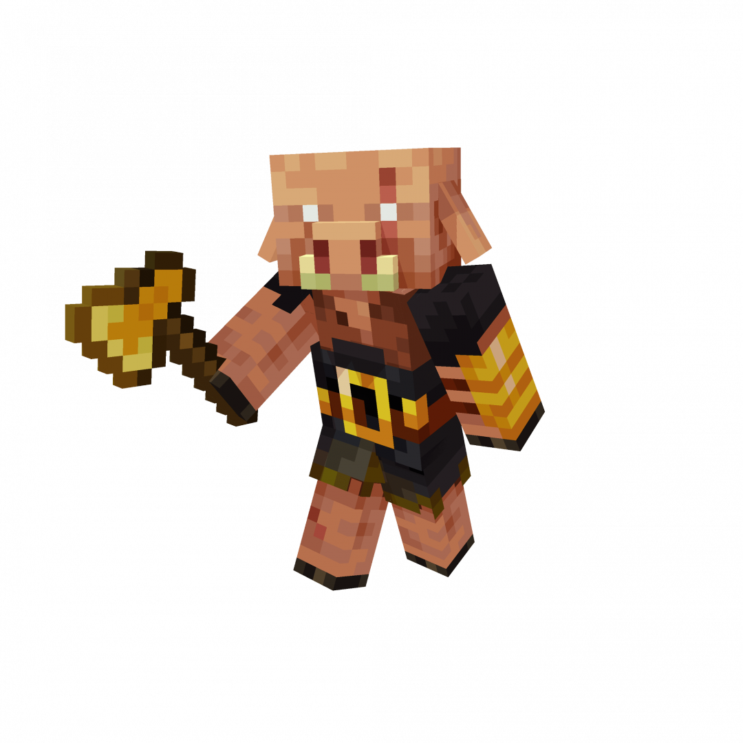 Piglin barbare Minecraft - Tout savoir sur ces mobs du Nether ...