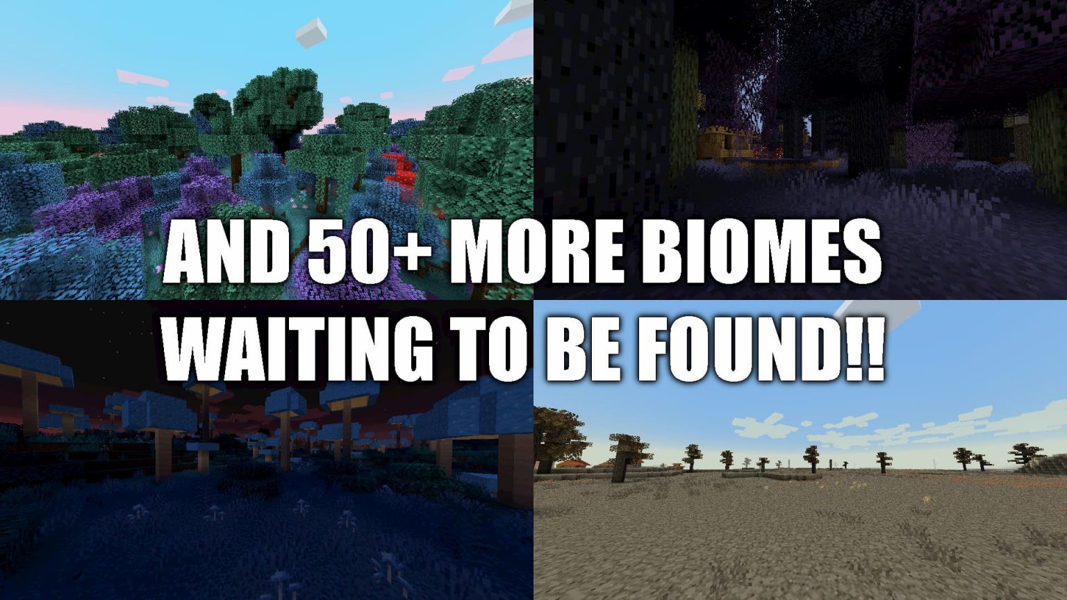 Biomes O Plenty - Mod - 1.7.10 → 1.12.2 → 1.16.4 • Minecraft.fr