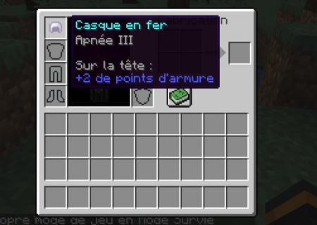 Apnée (Respiration) - Enchantement Minecraft ※ Minecraft.fr