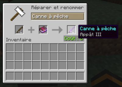 Appât (Lure) - Enchantement Minecraft ※ Minecraft.fr