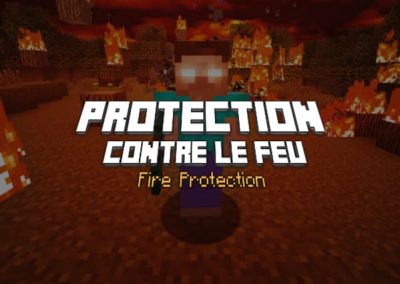 Protection contre le feu / Fire protection - Enchantement Minecraft ...