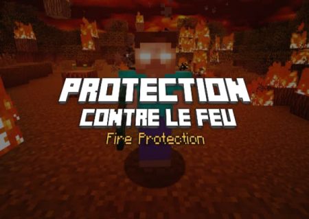 Protection contre le feu / Fire protection - Enchantement Minecraft ...