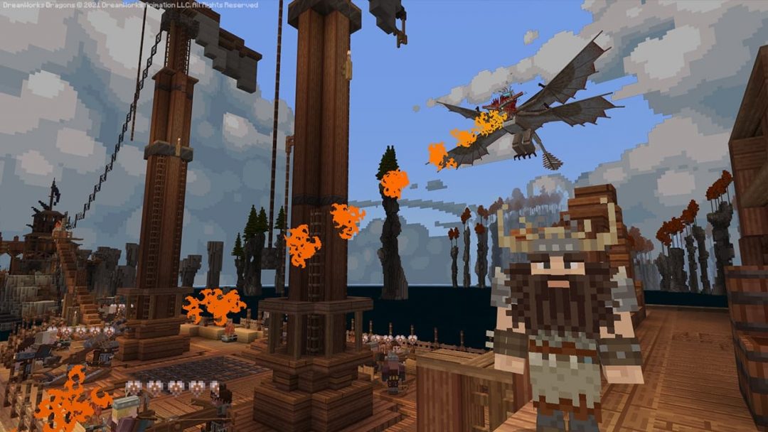 Un DLC du film "Dragons" de Dreamworks dans Minecraft Bedrock ...