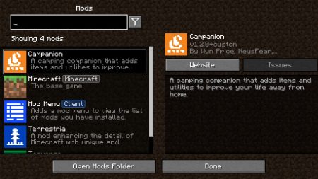 Mod Menu - Mod - 1.14.4 → 1.21.8 - Minecraft.fr