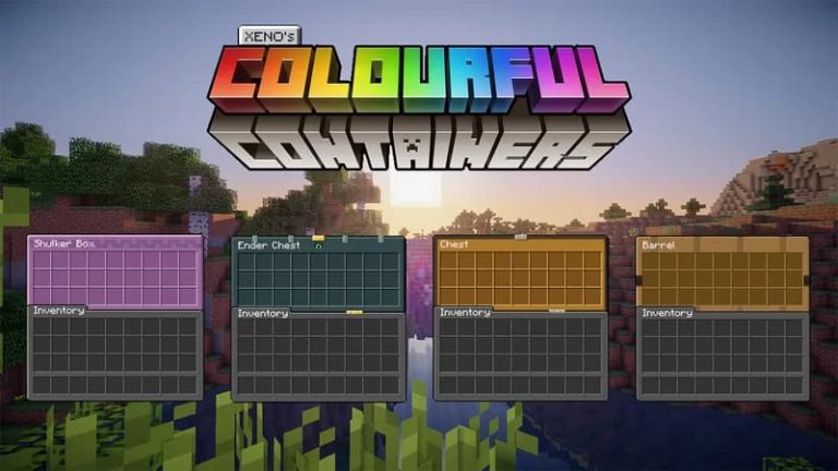 Colourful containers - Pack de Textures - 1.15 - Minecraft.fr