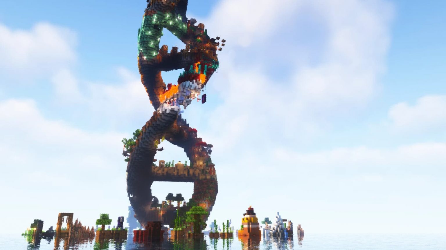 DNA Parkour - Map Minecraft - 1.19 - Minecraft.fr
