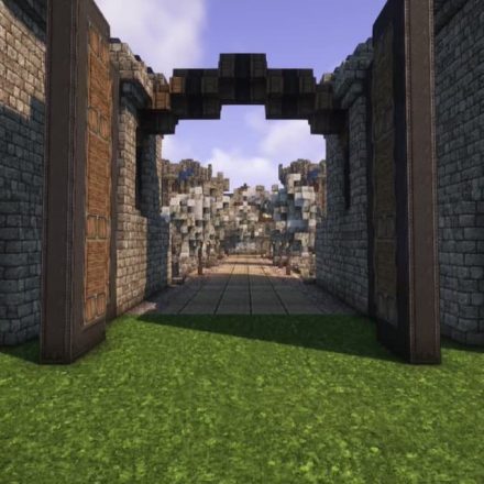 Une fantastique cité abandonnée construite dans Minecraft - Minecraft.fr