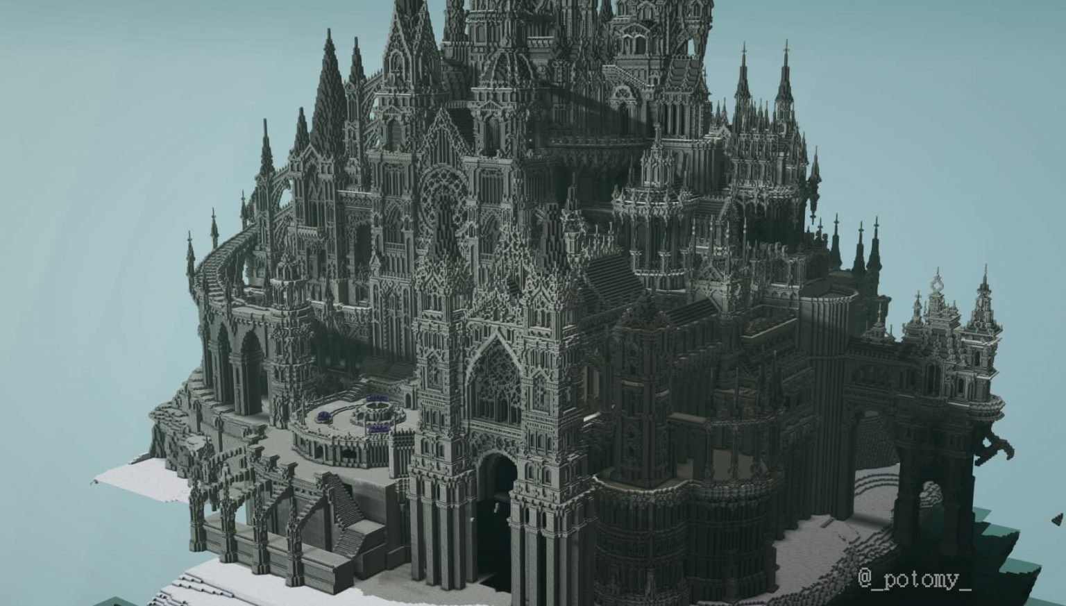 Minecraft : il reconstruit la ville de Yharnam du jeu Bloodborne et c ...