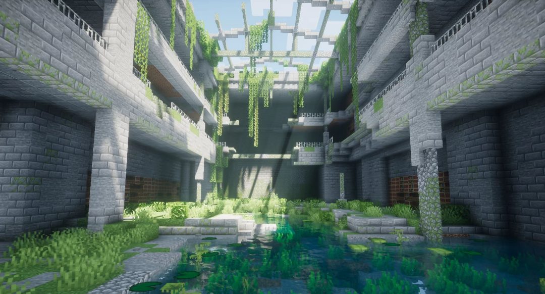 Une fantastique cité abandonnée construite dans Minecraft - Minecraft.fr