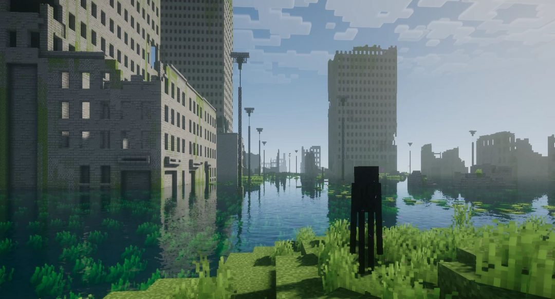 Une fantastique cité abandonnée construite dans Minecraft - Minecraft.fr