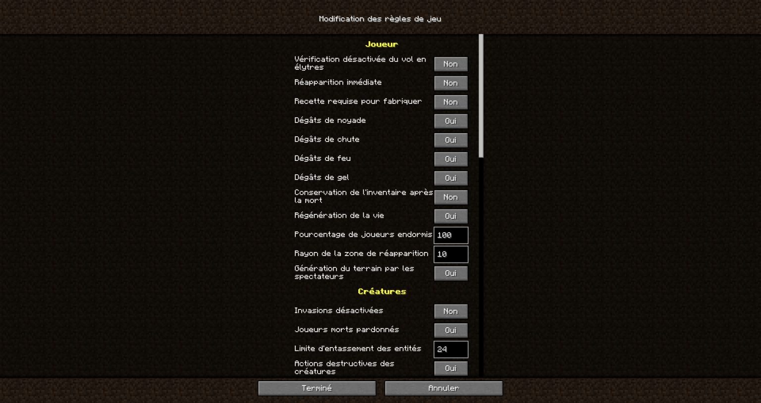 Les Gamerules de Minecraft : la liste complète - Minecraft.fr