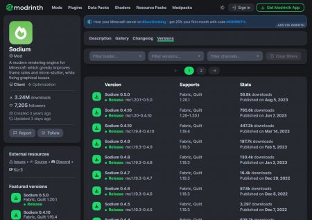 Modrinth : Une alternative prometteuse à Curseforge pour les mods et ...