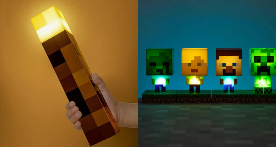 Lampe Minecraft : idées déco et veilleuses officielles pour chambre et ...