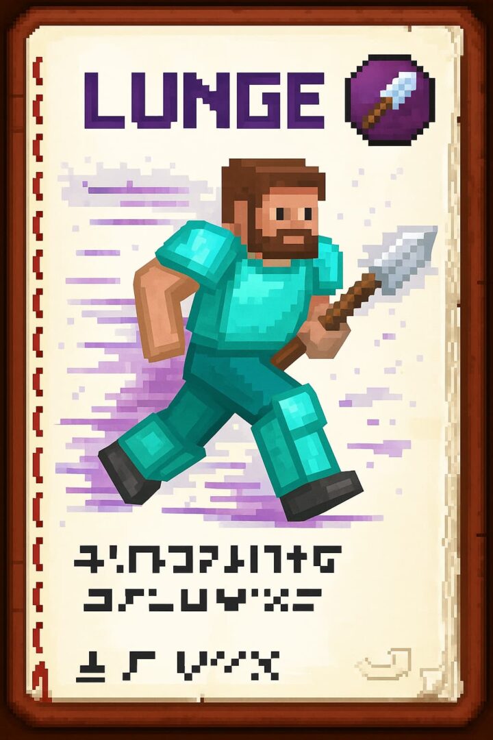 Élan / Lunge – Enchantement Minecraft | Minecraft.fr