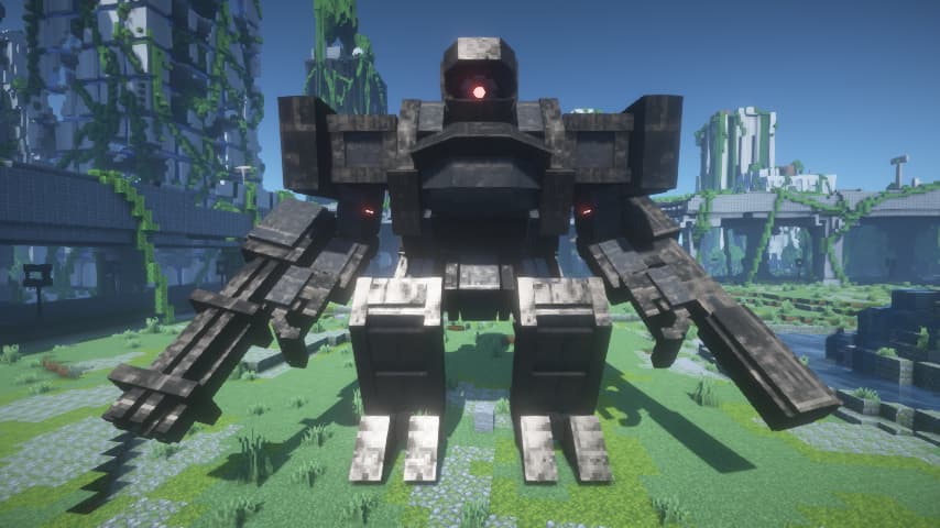 Un moddeur japonais dévoile des Mechs qui transforment Minecraft en ...