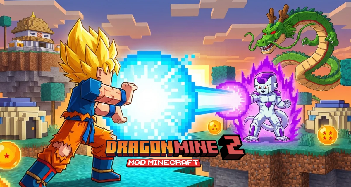 DragonMine Z transpose l’univers de Dragon Ball dans Minecraft avec des ...