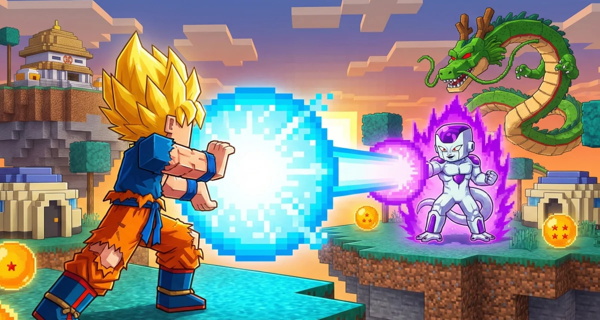 DragonMine Z transpose l’univers de Dragon Ball dans Minecraft avec des ...